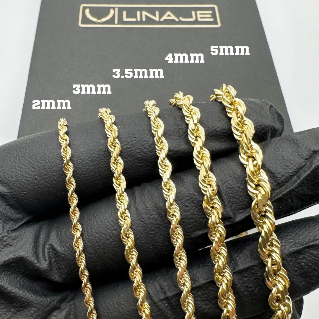 5mm Rope Chain 14K Linaje